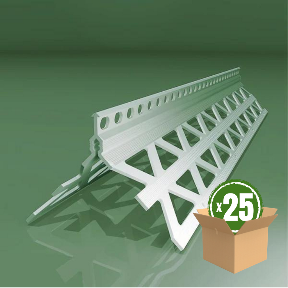 PVC Render Corner Bead 10mm (2.5m) - BOX OF 25 – The Rendering Suppliers UK